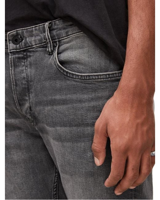 AllSaints Cigarette Jeans in Grey for Men | Lyst UK