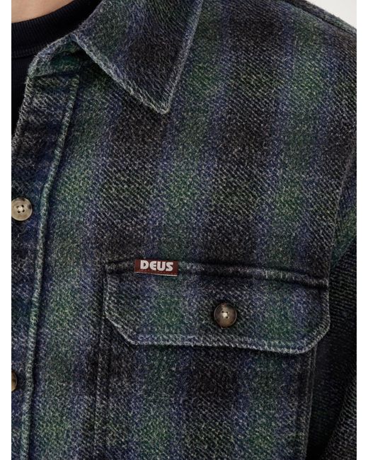 DEUS Too Busy To Work Check Shirt in Black for Men | Lyst UK