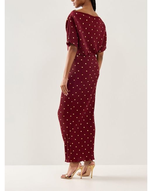 Never Fully Dressed Tilly Midi Dress in Red | Lyst UK