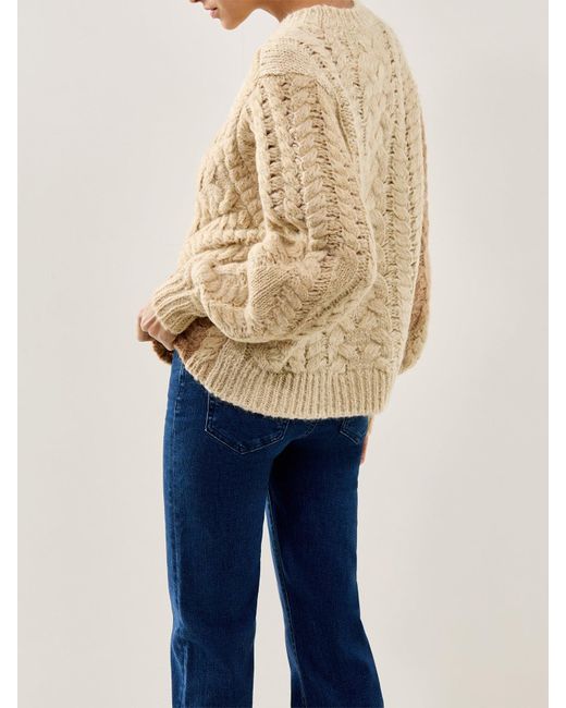 Isabel Marant Daryl Colour-Block Knit in Natural | Lyst UK