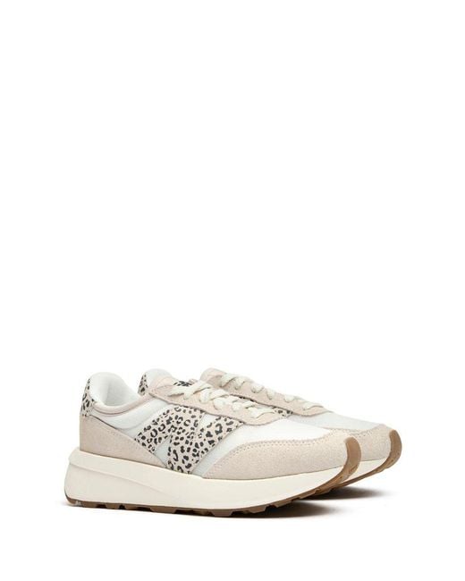 New Balance 370 Trainers Leopard Print in White | Lyst UK