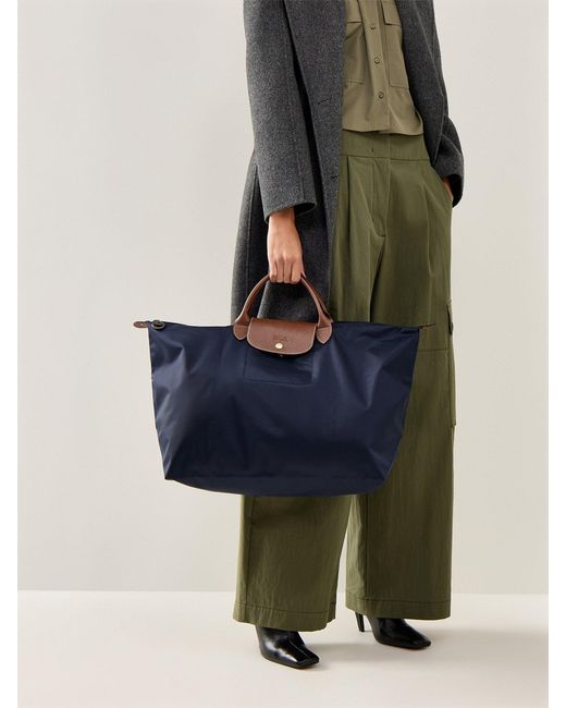 Longchamp Le Pliage Original Large Travel Bag in Blue | Lyst UK