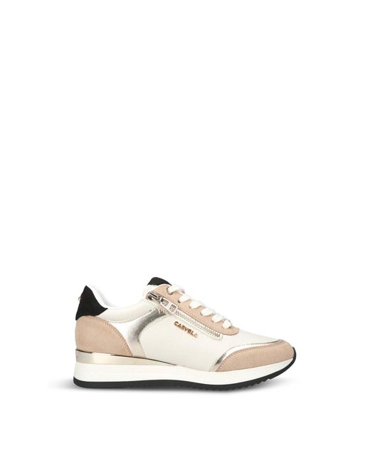 Carvela Kurt Geiger Janeiro Zip Runner in White | Lyst UK
