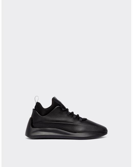 Ferrari Smooth Leather Driver-Style Trainers in Black for Men | Lyst
