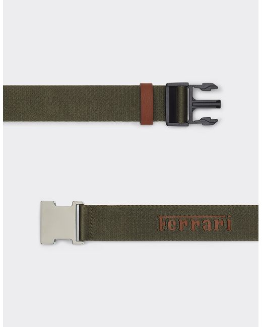 Ferrari Belt With Jacquard Logo in Green | Lyst