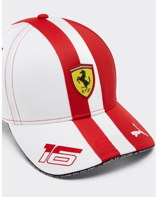 Ferrari Sf Replica Leclerc Lc Jr Cap Monaco Se 025891-01 in Red | Lyst UK