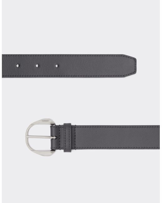 Ferrari Leather Belt With Prancing Horse Detail in Gray | Lyst