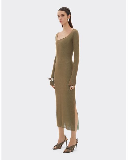 Ferrari Long Dress in Green | Lyst UK