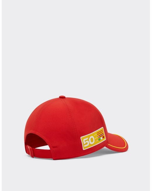 Ferrari Hypercar 50 Replica 2026 Special Edition Baseball Cap in Red ...