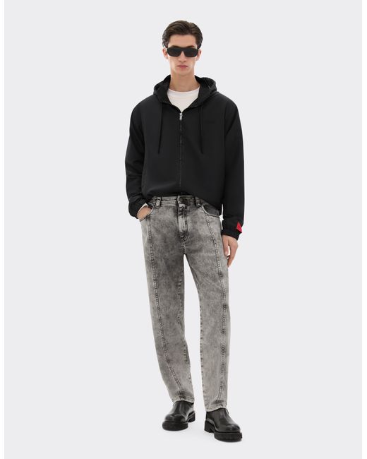 Ferrari Nylon Windbreaker Jacket in Black | Lyst