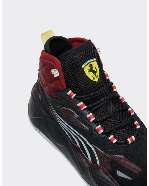 Ferrari Puma For Scuderia Rs-X Mid Trainers in Black | Lyst