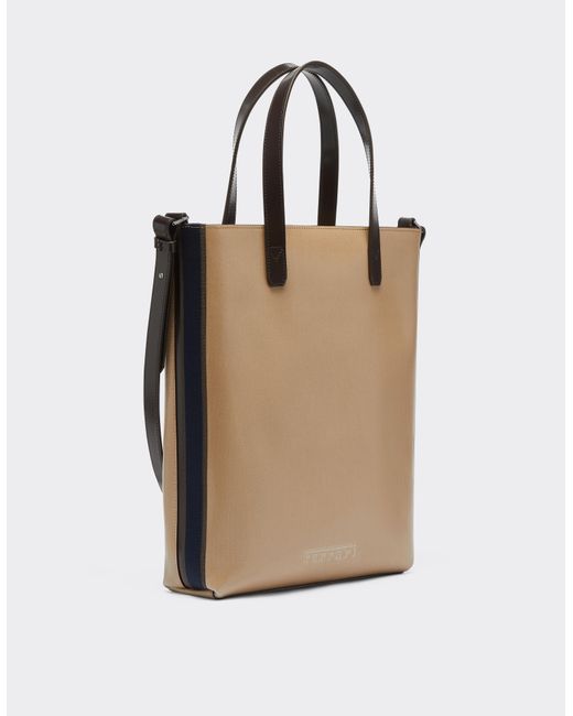 Ferrari Vertical Tote Bag in Natural | Lyst