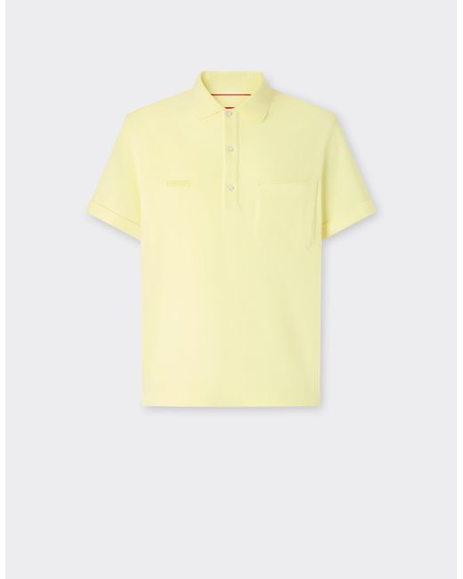 Ferrari Jersey Polo Shirt in Yellow for Men | Lyst UK