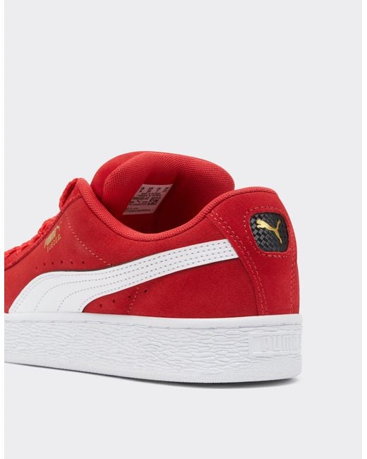 Ferrari Suede Sneaker By Puma in Red | Lyst