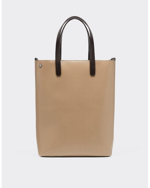 Ferrari Vertical Tote Bag in Natural | Lyst