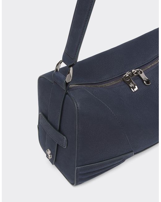 Ferrari Gt Soft Shoulder Bag in Blue | Lyst