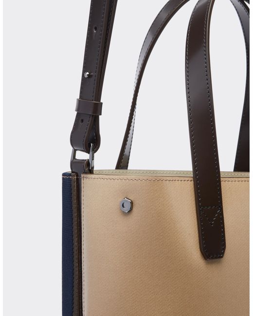 Ferrari Vertical Tote Bag in Natural | Lyst