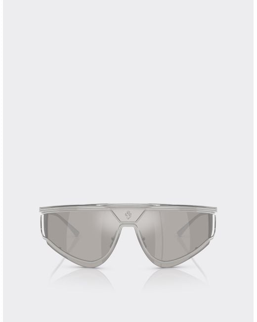 Ferrari Limited Edition Shield Sunglasses in Gray | Lyst