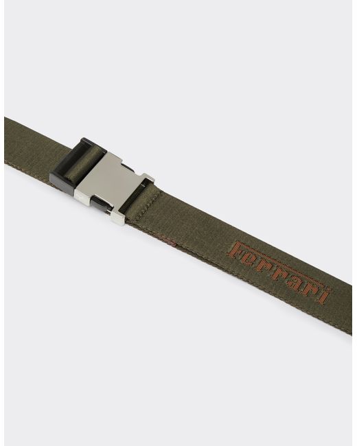 Ferrari Belt With Jacquard Logo in Green | Lyst