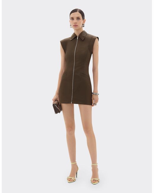 Ferrari Mini Dress in Brown | Lyst UK
