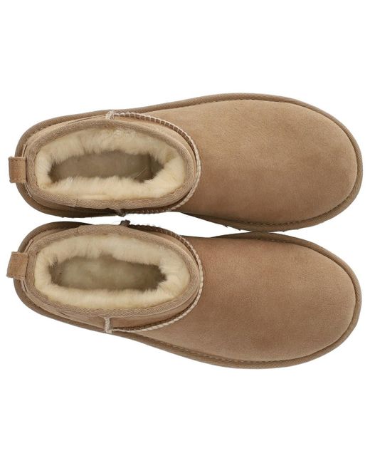 UGG Classic Ultra Mini Sand Boot in Brown | Lyst