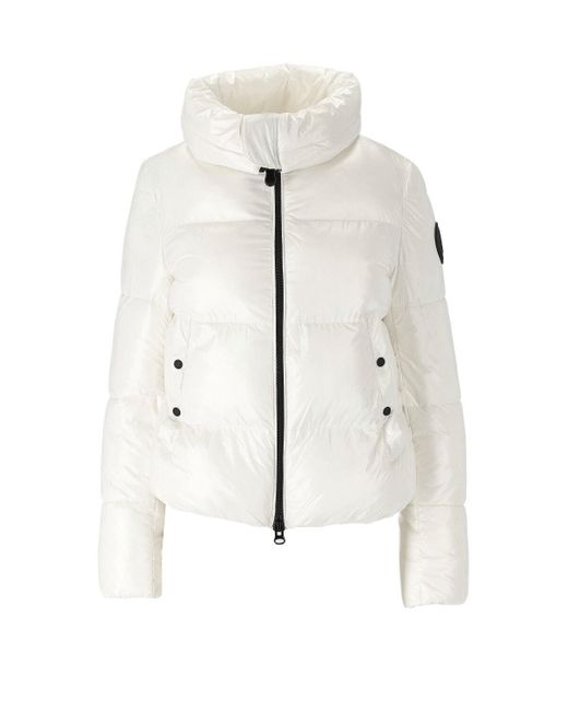 Save The Duck Synthetic Isla Cropped Padded Jacket in White | Lyst Save The Duck Synthetic Isla Cropped Padded Jacket in White | Lyst