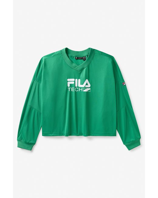 Fila X Hailey Sports Shirt in Green | Lyst