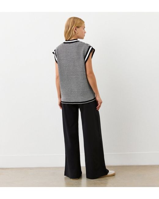 Finery London Maree Sleeveless Cardigan in Black | Lyst UK