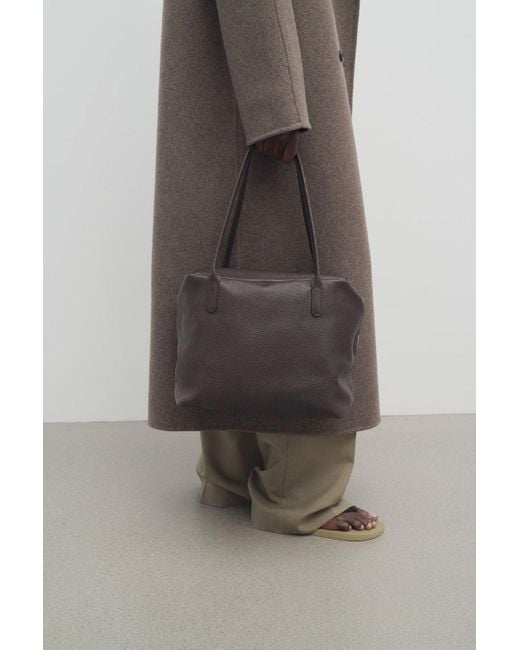 The Row Henri Bag In Leather in Black | Lyst