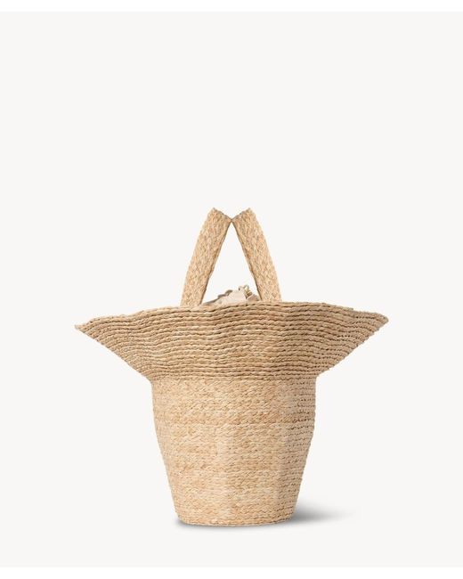 The Row Sol Bag In Raffia in Natural | Lyst