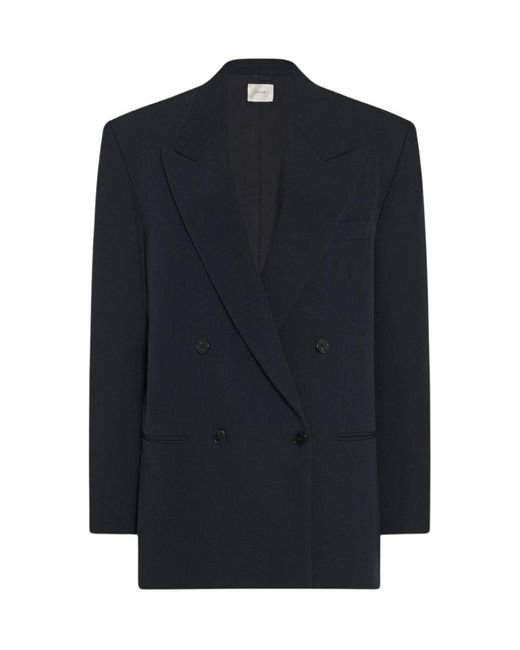 The Row Sandon Jacket In Virgin Wool in Blue | Lyst