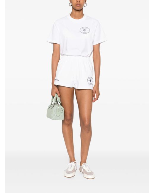 SPORTY&RICH Eden-roc Logo T-shirt in White for Men | Lyst UK