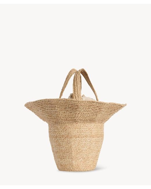 The Row Sol Bag In Raffia in Natural | Lyst
