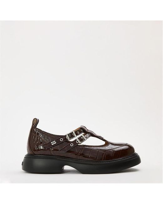 Ganni Mary Jane Sh Ld62 in Black | Lyst UK