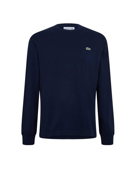 Lacoste Logo Ls in Blue for Men | Lyst UK