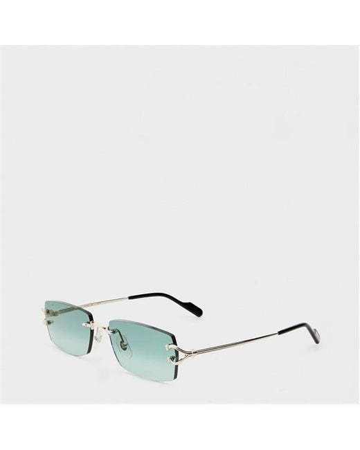 Cartier Rimless Sunglasses in Green for Men | Lyst UK