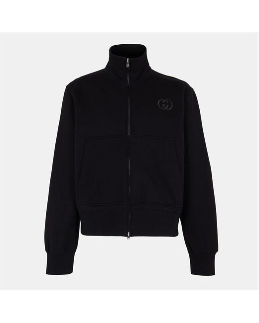Gucci Zip Hoodie in Black for Men | Lyst UK