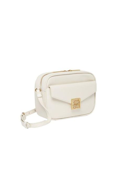 Ted Baker Ted Leather Xbody in White | Lyst UK
