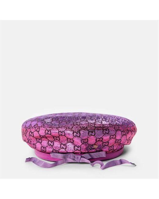 Gucci Beret in Purple | Lyst UK