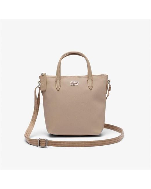 Lacoste Cross-Body Mini Bag in Natural | Lyst UK