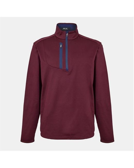 Polo Ralph Lauren Half Zip Rlx Jacket in Purple for Men | Lyst UK