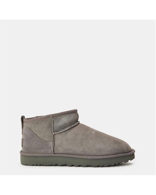 UGG Ultra Mini Snug Boots in Grey | Lyst UK