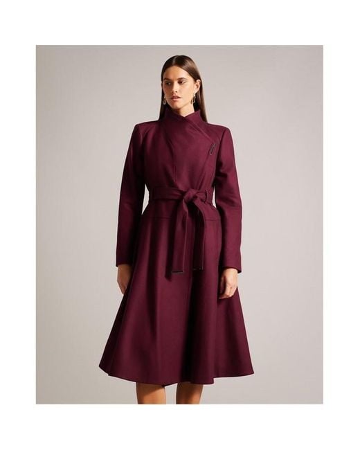 Ted Baker Ted Roseika Coat Ld99 in Red | Lyst UK