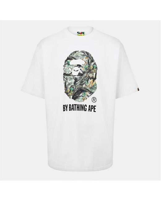 A Bathing Ape Bape Tree Edge Tee Sn54 in White for Men | Lyst UK