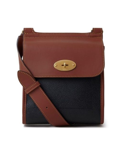 Mulberry Small Antony Eco Messenger Bag in Black | Lyst UK