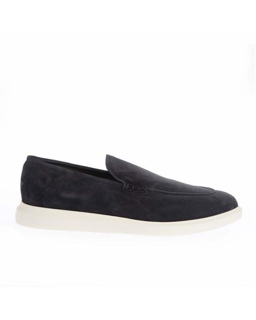 BOSS Randy Suede Loafers in Blue for Men | Lyst UK