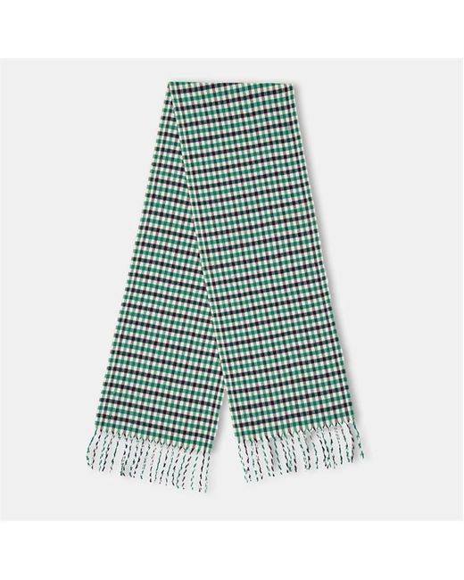 Aquascutum Check Knit Scarf in Green for Men | Lyst UK