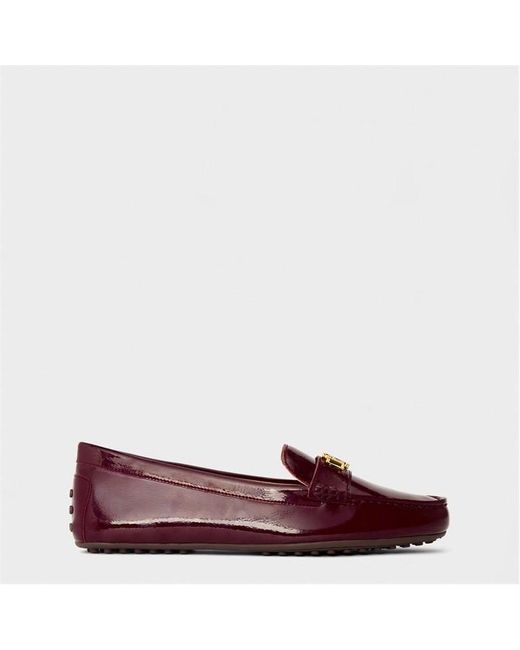 Ralph Lauren Barnsbury Driver Shoe in Red | Lyst UK