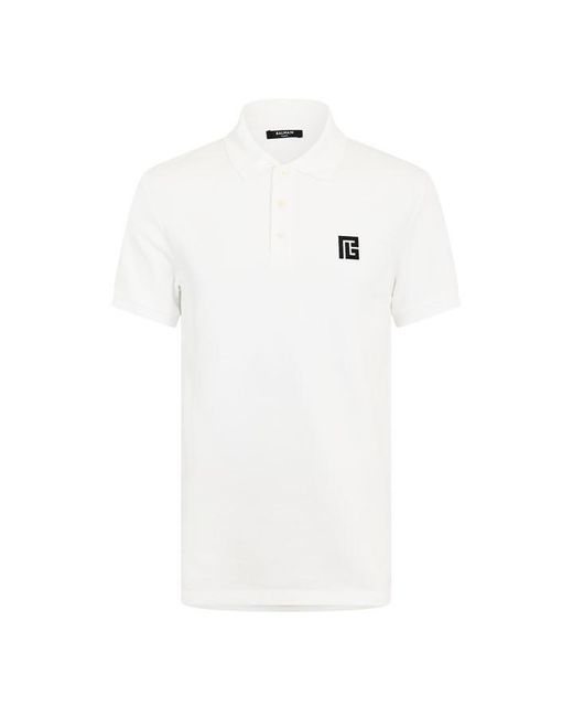 Balmain Pb Polo Sn62 in White for Men | Lyst UK