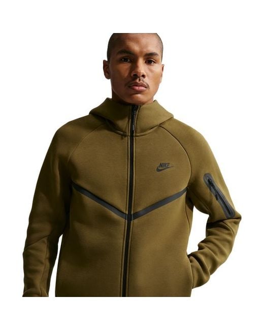 Nike Tech Fleece Hoodies in Green for Men | Lyst UK